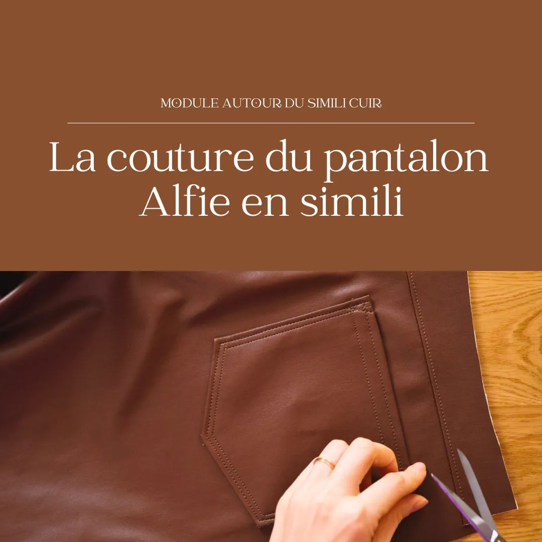 PARCOURS SIMILI : Coudre une pièce en simili cuir – Apolline Patterns